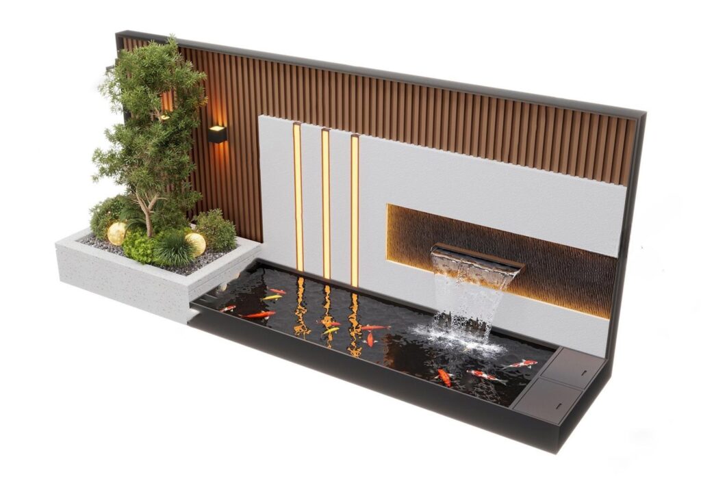 Water Walls & Fountains SKP SketchUp Models Download - 45 Sets|IDSU3008 ...