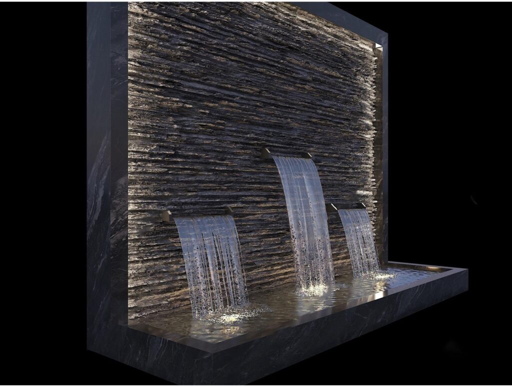 Water Walls & Fountains SKP SketchUp Models Download - 45 Sets|IDSU3008 ...