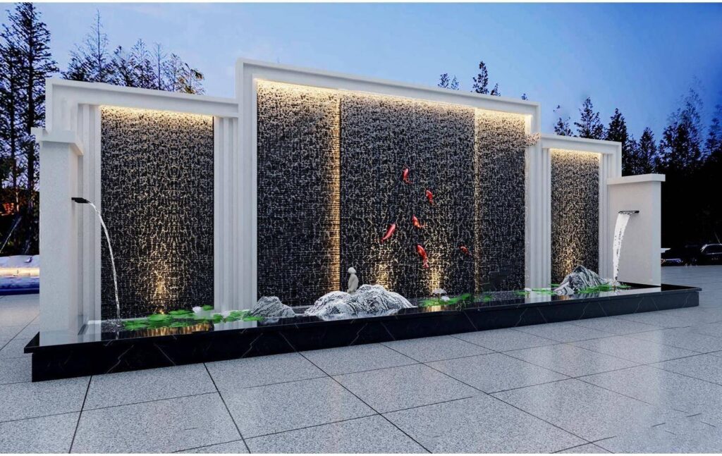 Water Walls & Fountains SKP SketchUp Models Download - 45 Sets|IDSU3008 ...