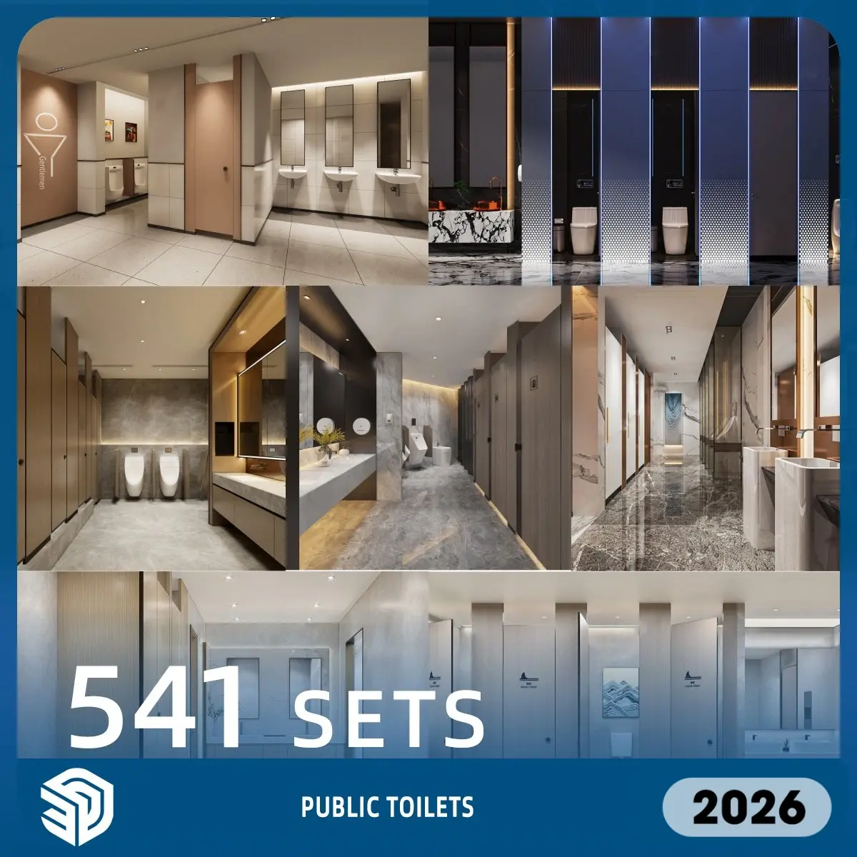 Public Toilets SKP SketchUp Models Download- 541 Sets SketchUp Models ...