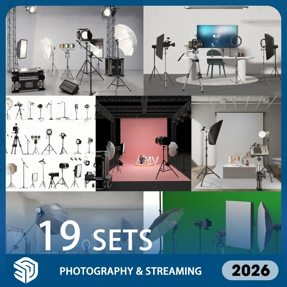 Photography skp & Streaming Equipment Skp SketchUp Models Download- 19 ...